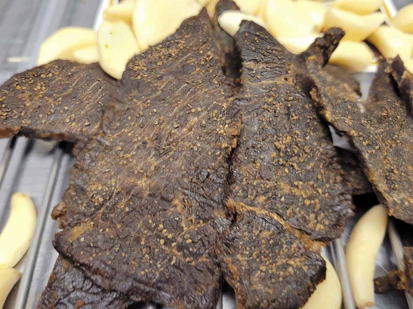 Black Powder Pepper with Garlic Beef Jerky | No Name Cowboy Artisan Jerky